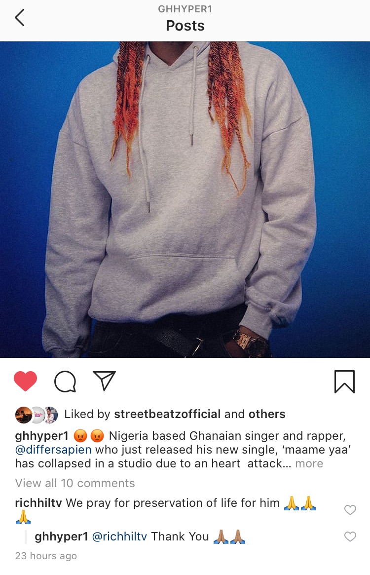 Breaking News: Popular Nigeria based Ghanaian rapper and singer ...