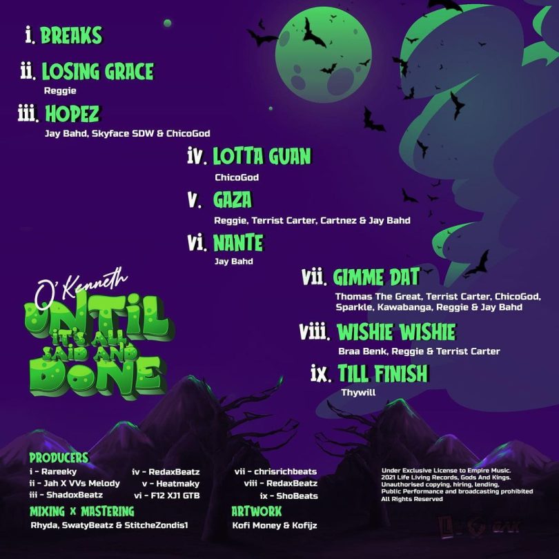 Full EP: Until It's All Said and Done EP by O'Kenneth (Full Album ...