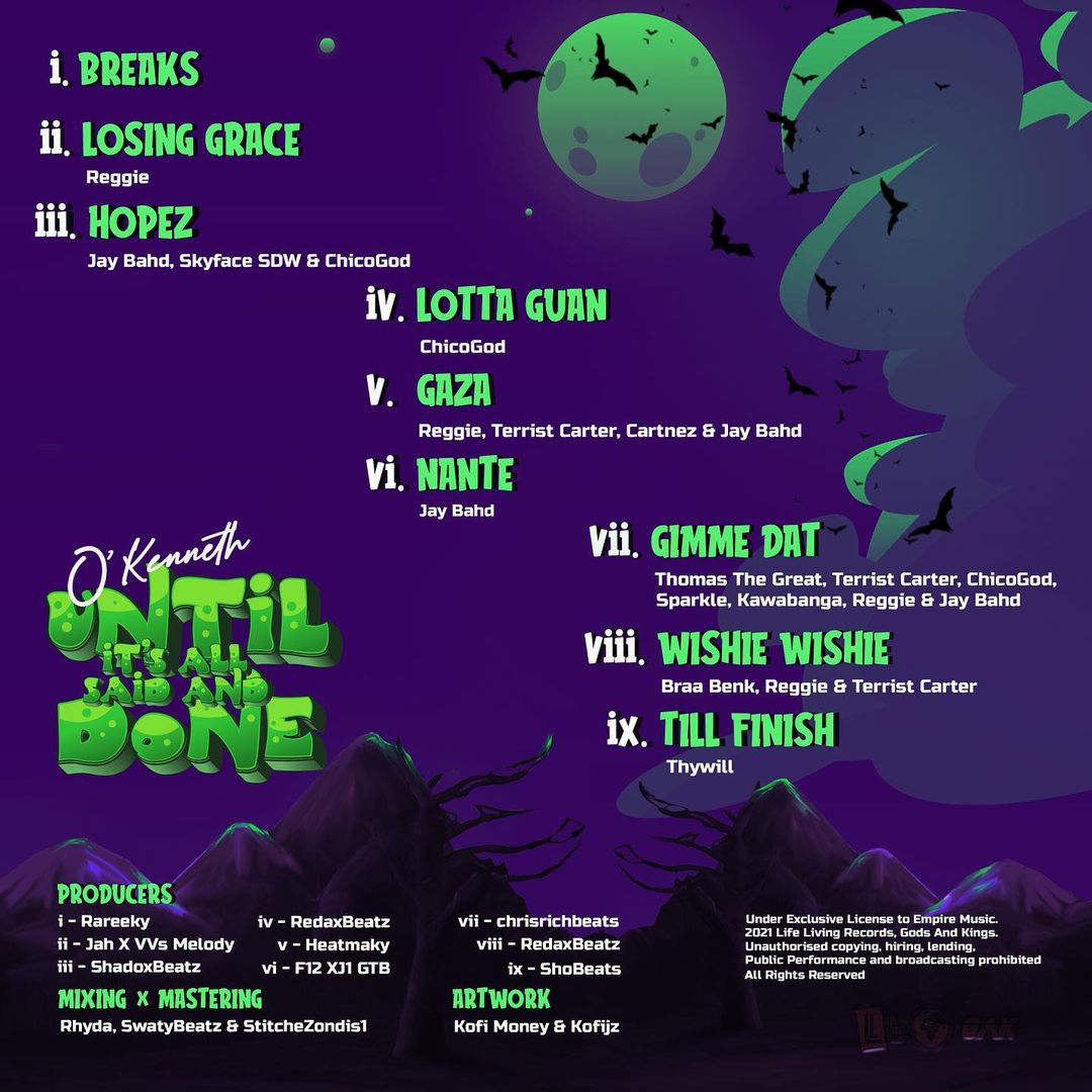 Full EP: Until It's All Said and Done EP by O'Kenneth (Full Album ...