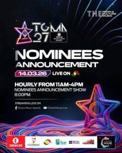 Telecel Ghana Music Awards 2026: Full List of TGMA Nominees