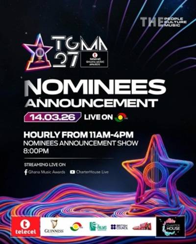 Telecel Ghana Music Awards 2026: Full List of TGMA Nominees